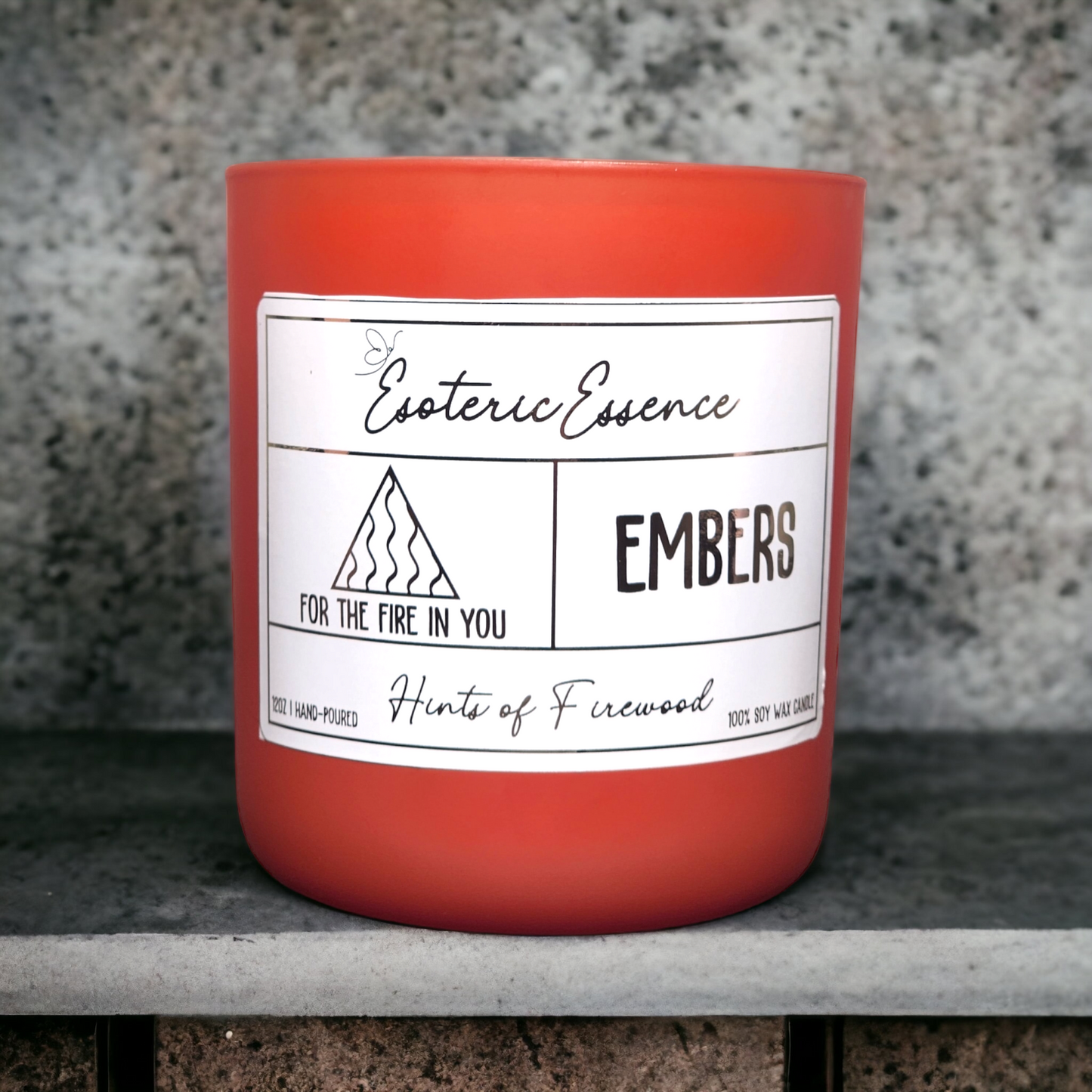 Fire Elemental Candle - Embers | Glass Candle and Tin Candle – Esoteric ...